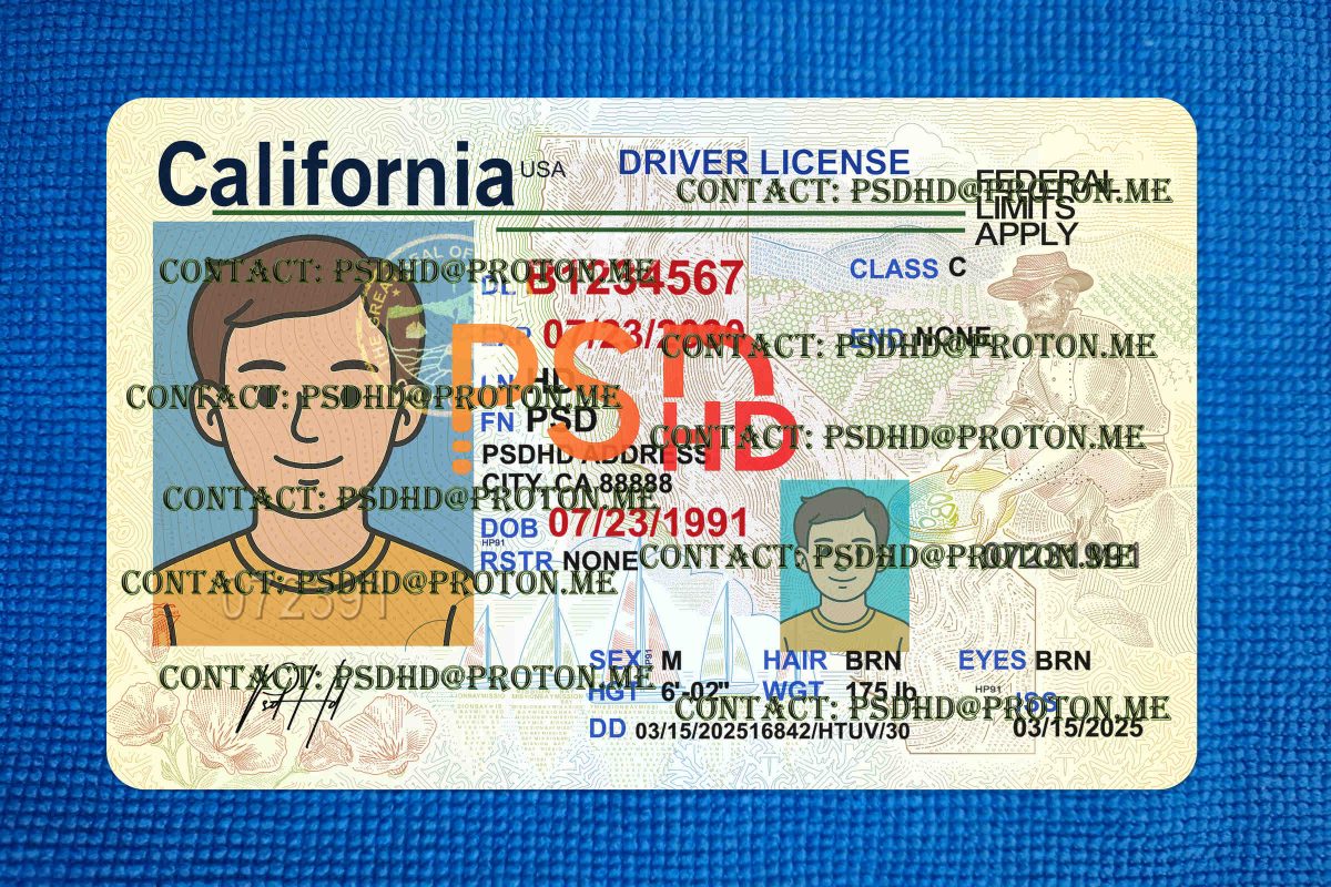 California Drivers License Template New V1 2400 DPI