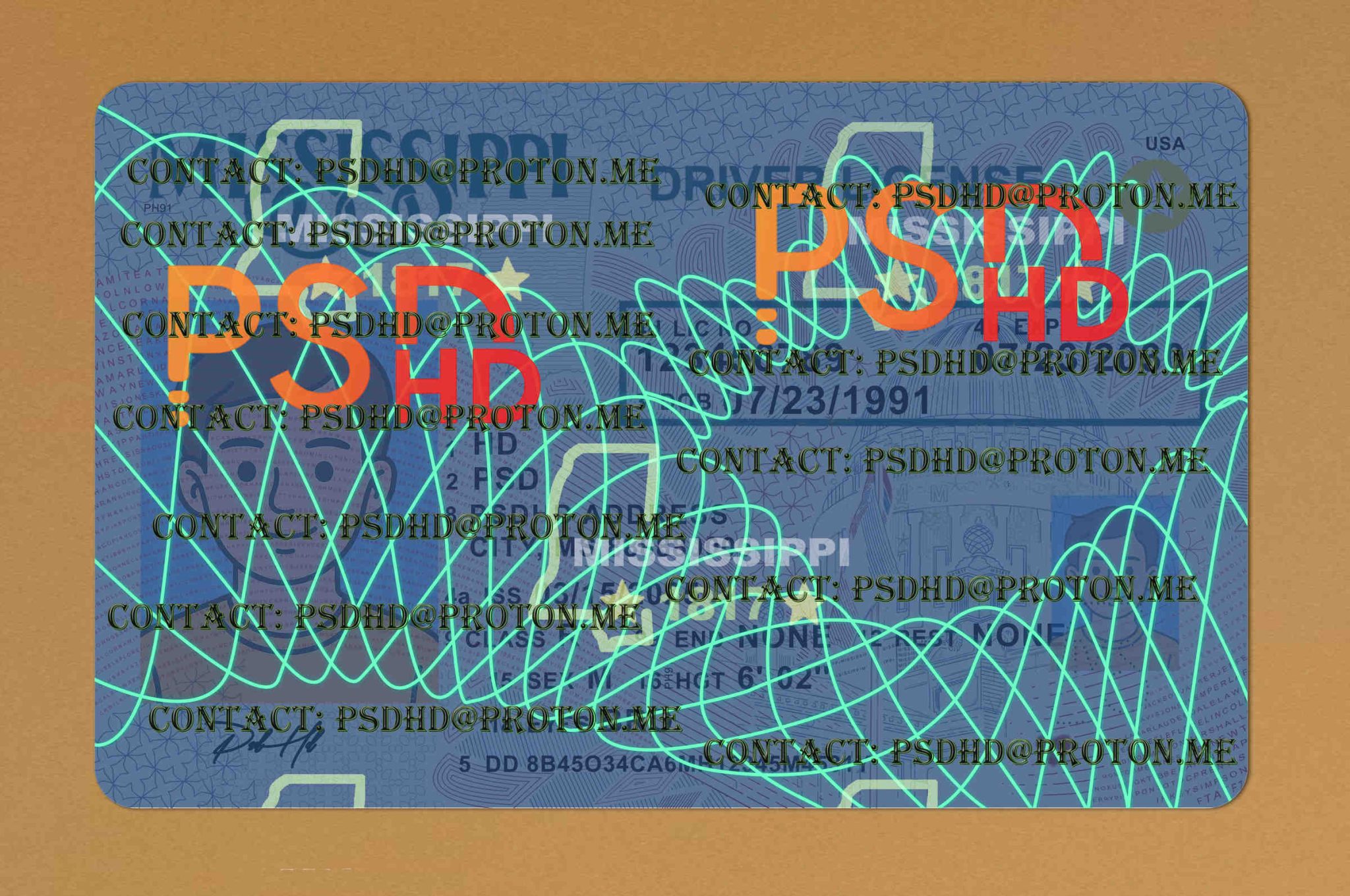 Editable PSD Templates (Driver License, Passport, ID Card)