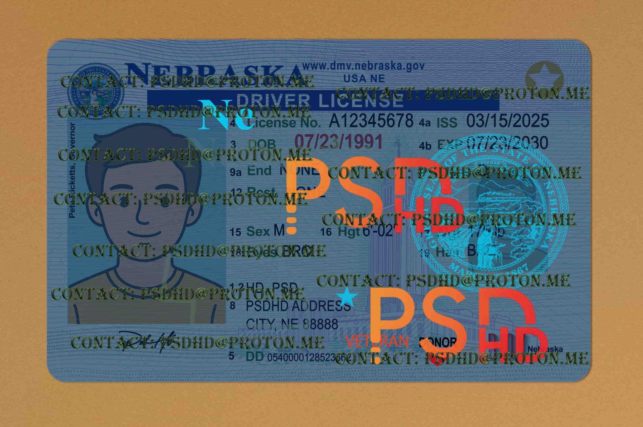 Editable PSD Templates (Driver License, Passport, ID Card)