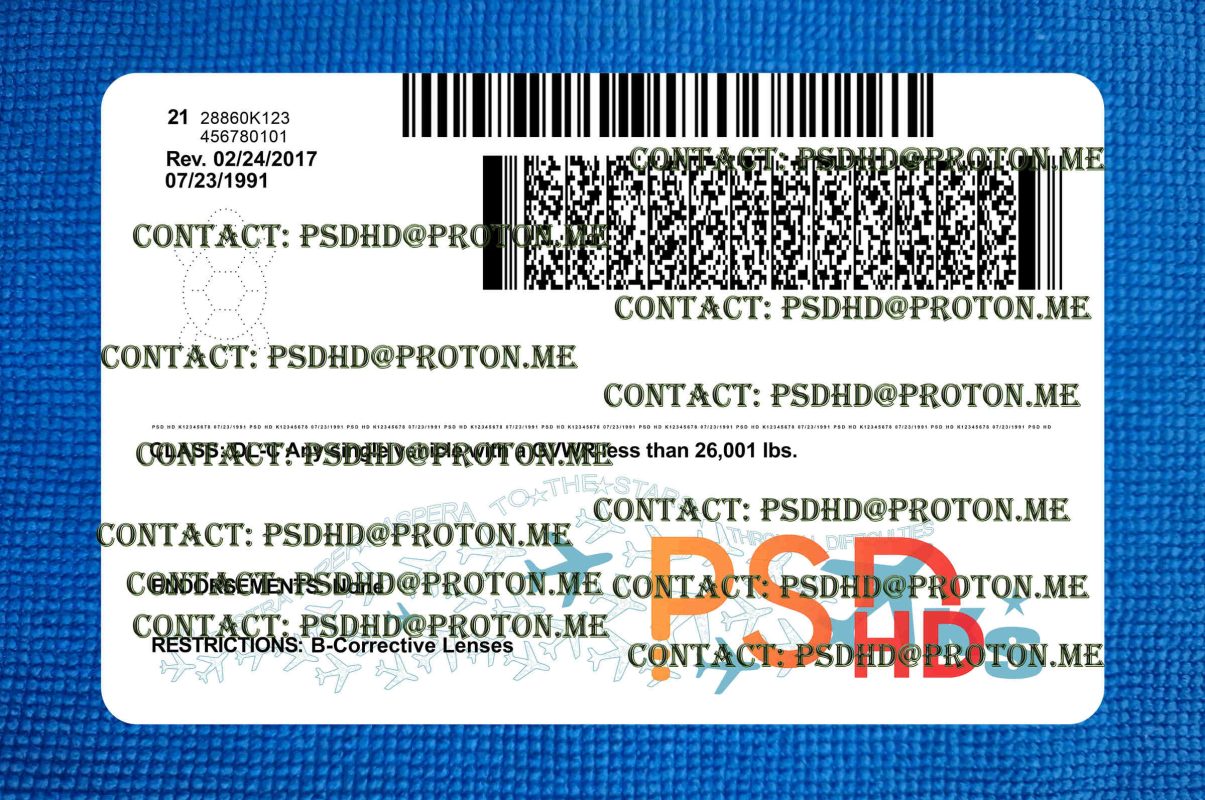Kansas Drivers License Template New V1 1200 DPI