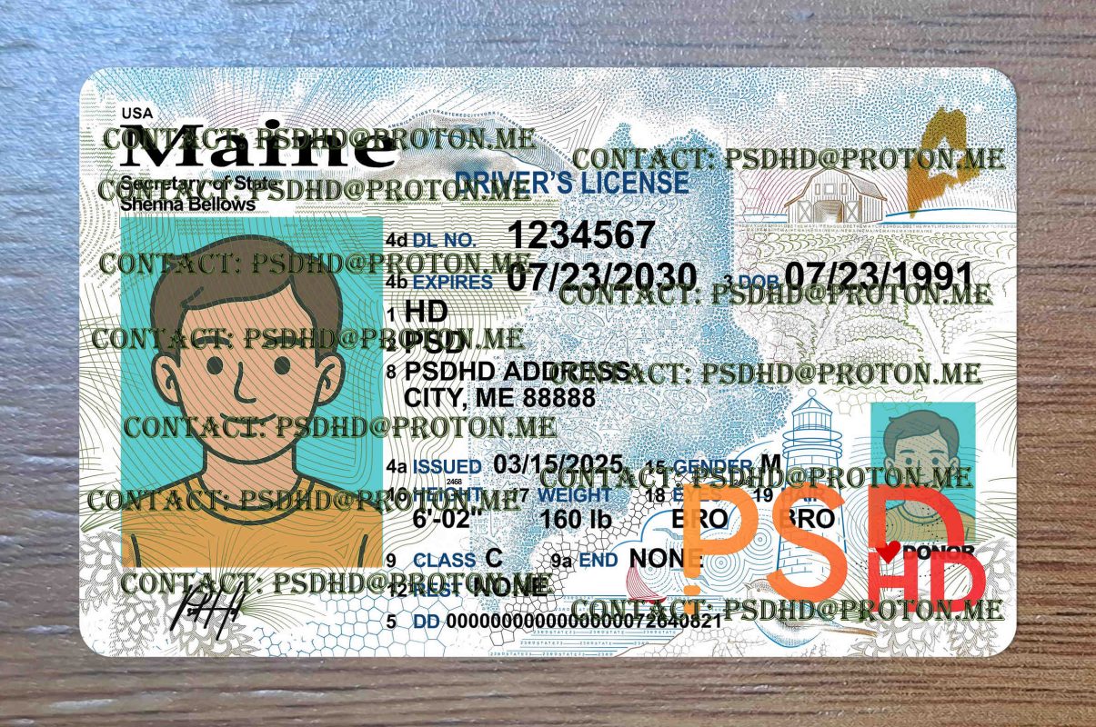 Editable PSD Templates (Driver License, Passport, ID Card)