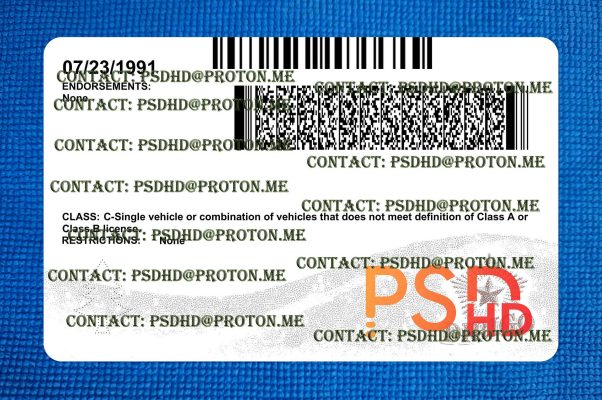 Maine Drivers License Template New V1 1200 DPI