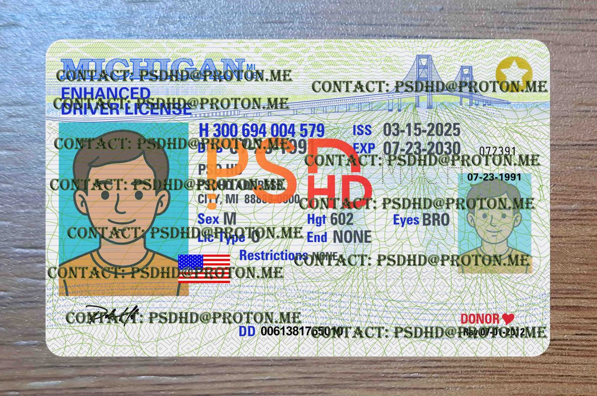 Editable PSD Templates (Driver License, Passport, ID Card)