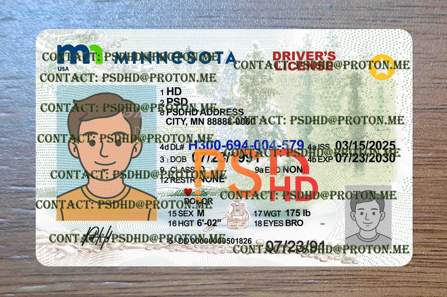 Editable PSD Templates (Driver License, Passport, ID Card)