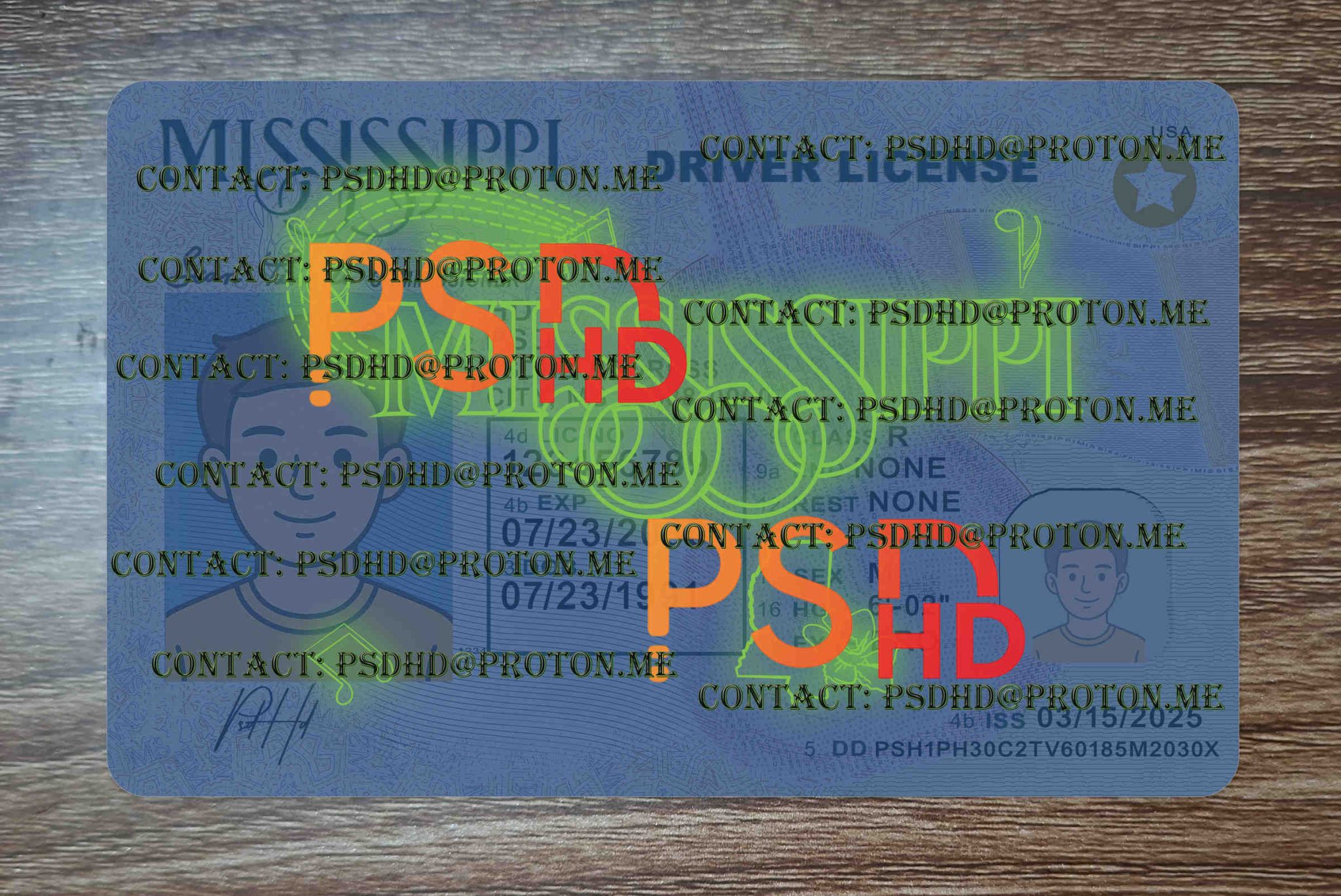 Editable PSD Templates (Driver License, Passport, ID Card)