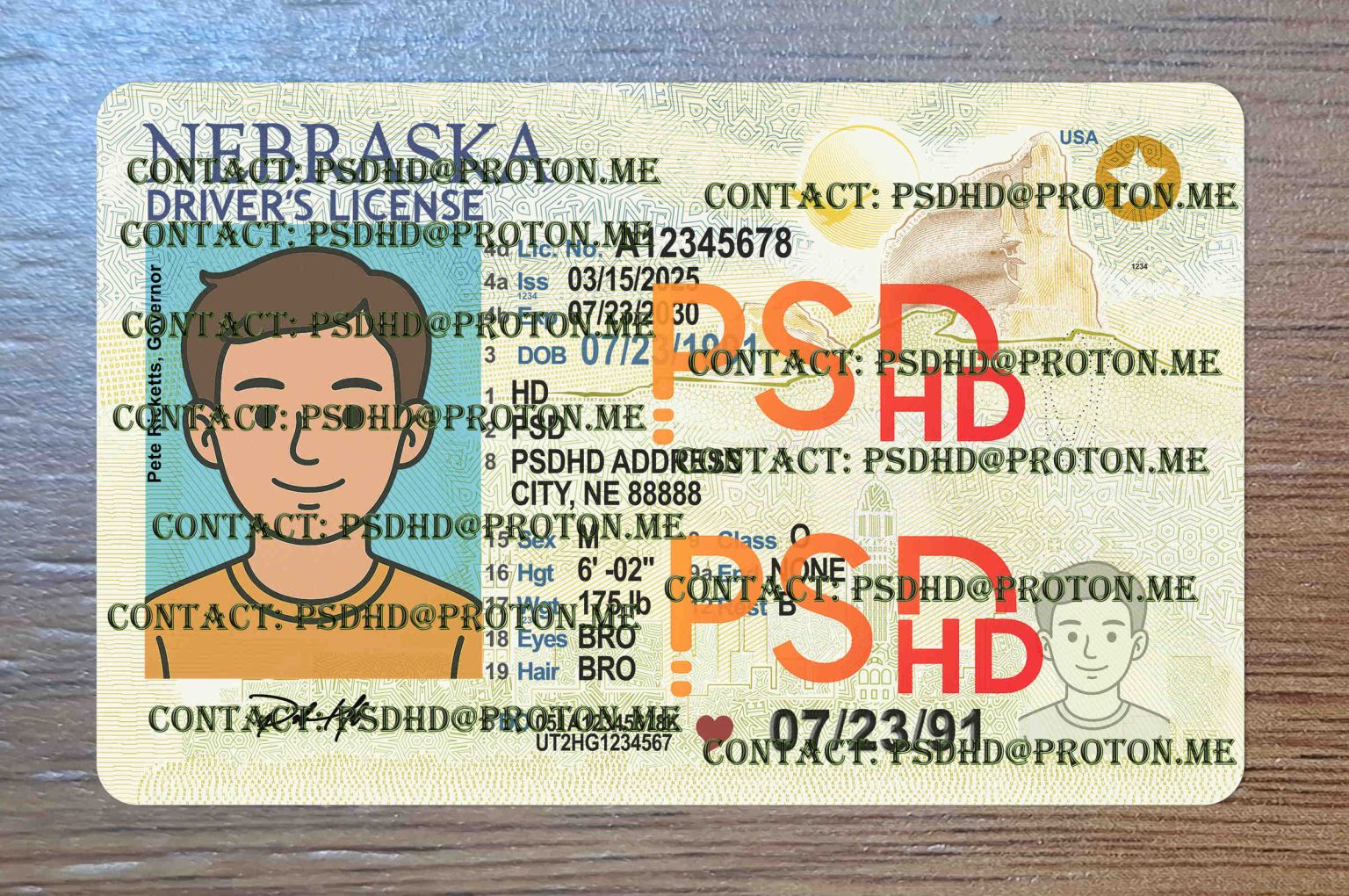 Editable PSD Templates (Driver License, Passport, ID Card)