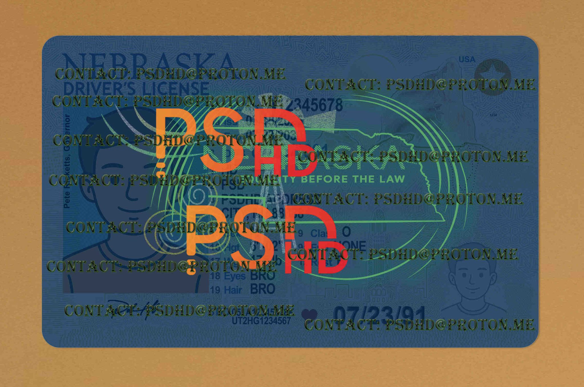 Editable PSD Templates (Driver License, Passport, ID Card)