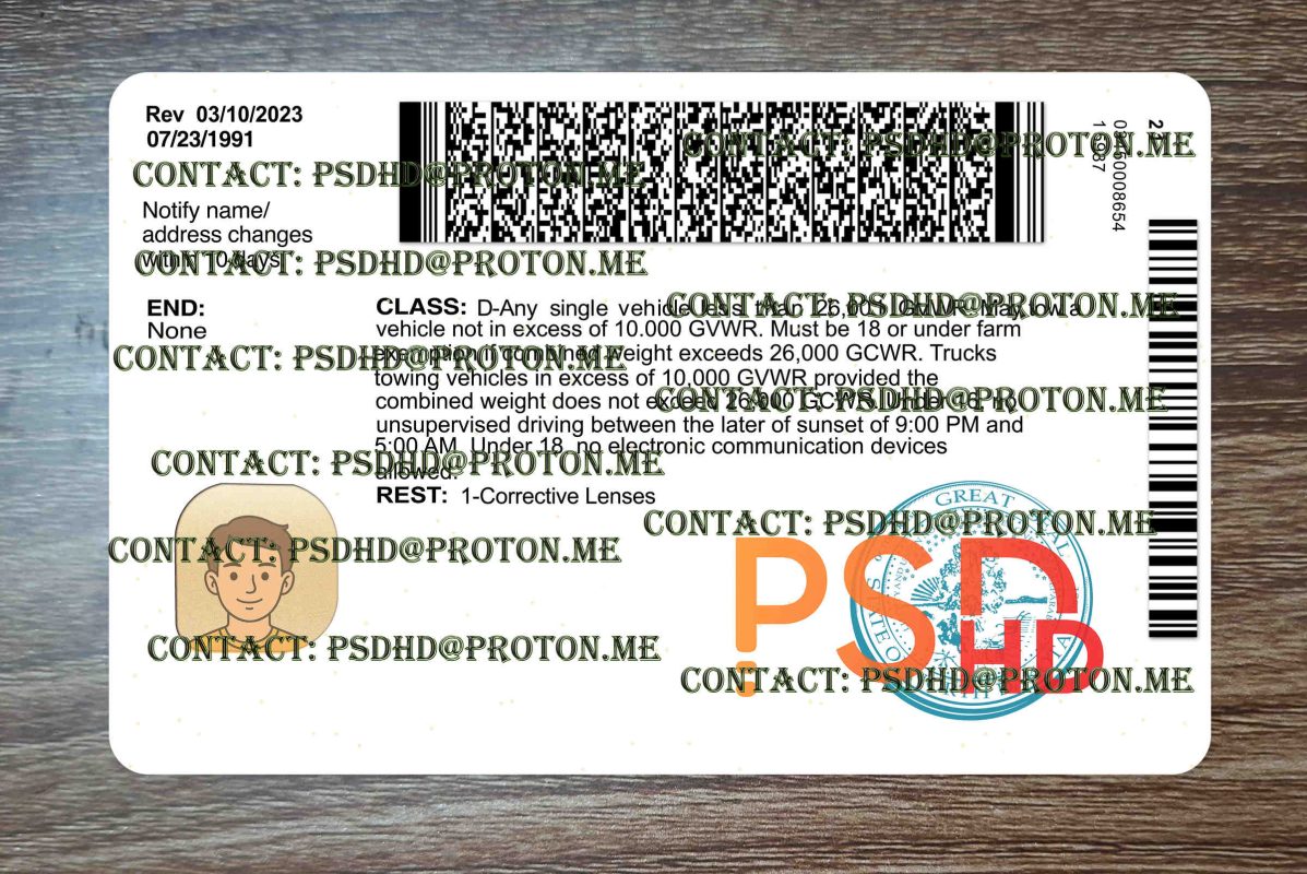 North Dakota Drivers License Template New V1 1200 DPI
