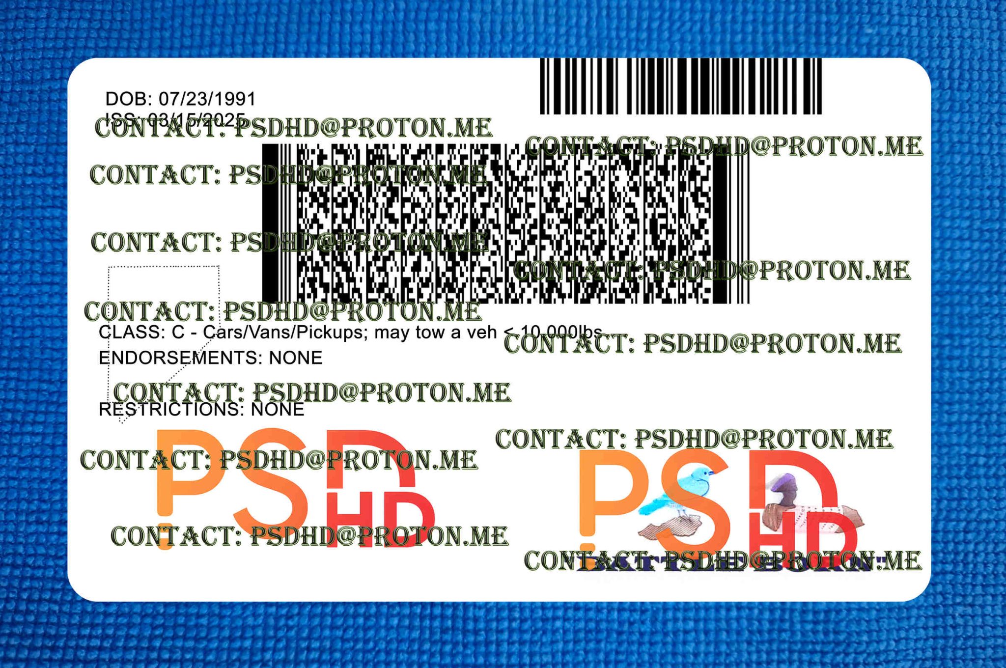 Fake Nevada Drivers License New V2 1200 DPI