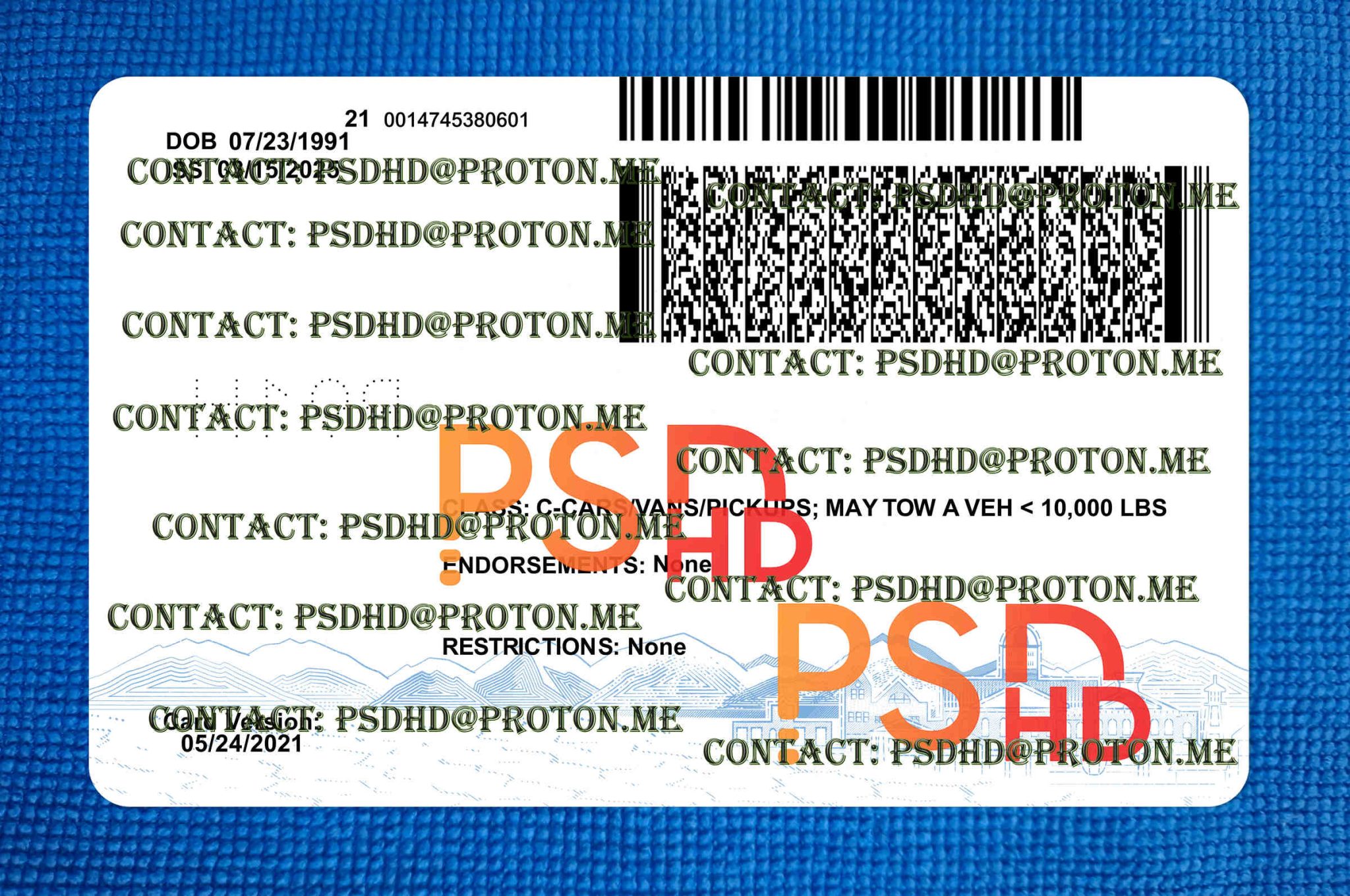 Nevada Drivers License Template New V1 1200 DPI