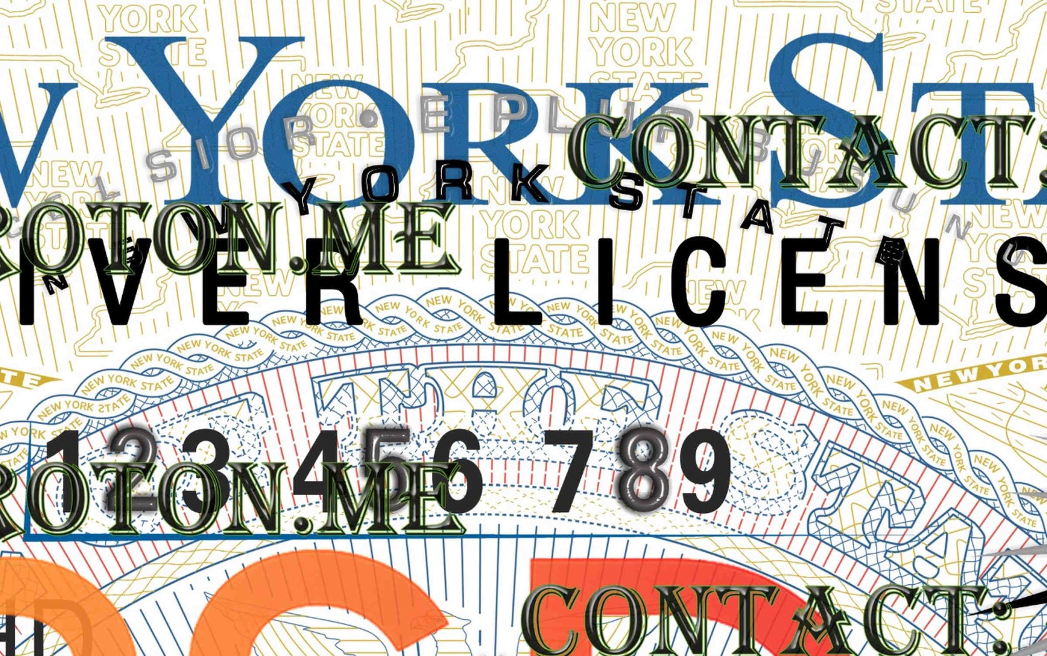 New York Drivers License Template New V1 2400 DPI