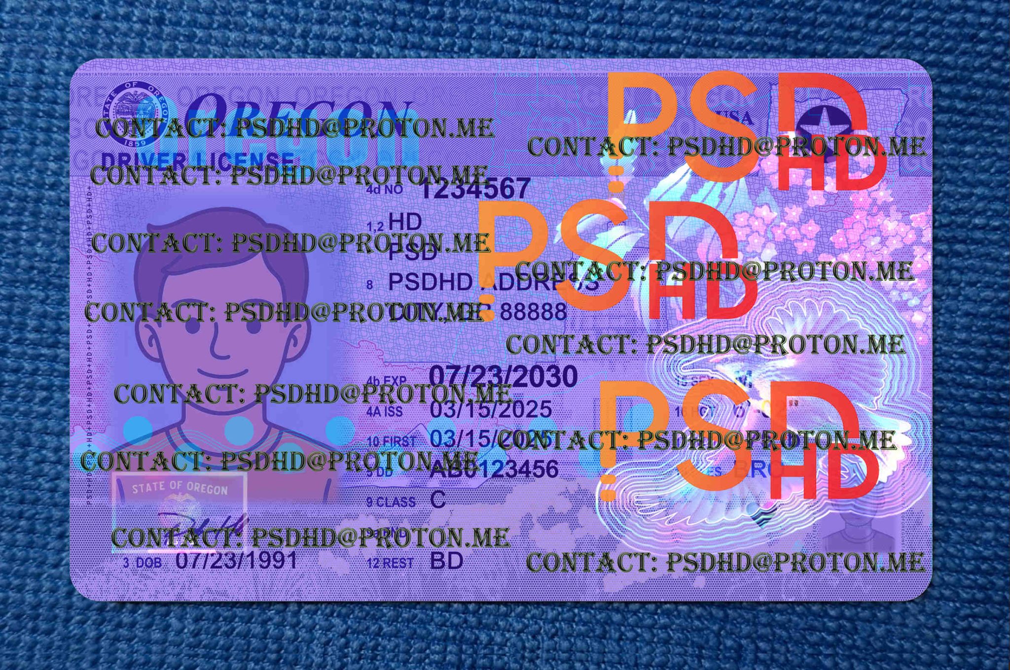 Editable PSD Templates (Driver License, Passport, ID Card)