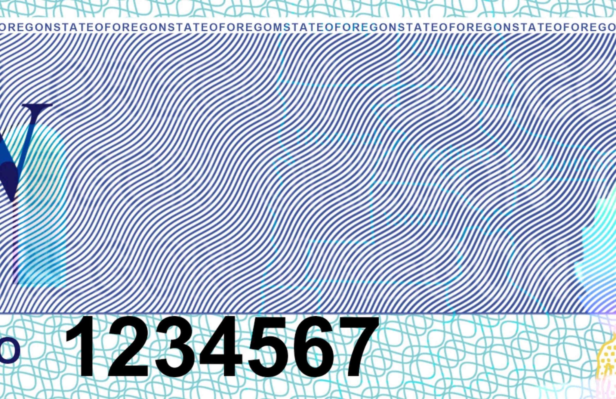 Oregon Drivers License Template New V1 1200 DPI